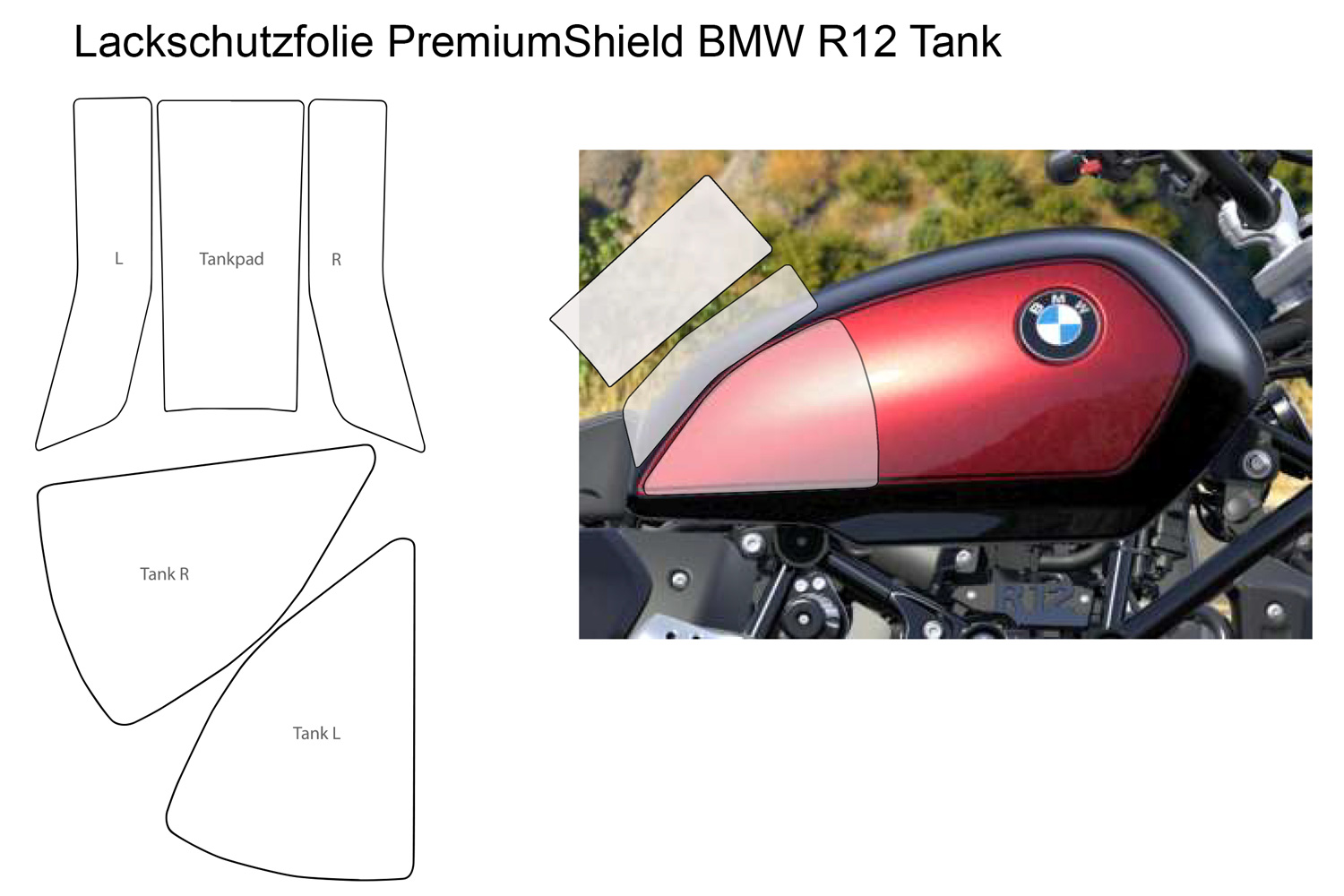 Tank protection PremiumShield R 12 | Wunderlich