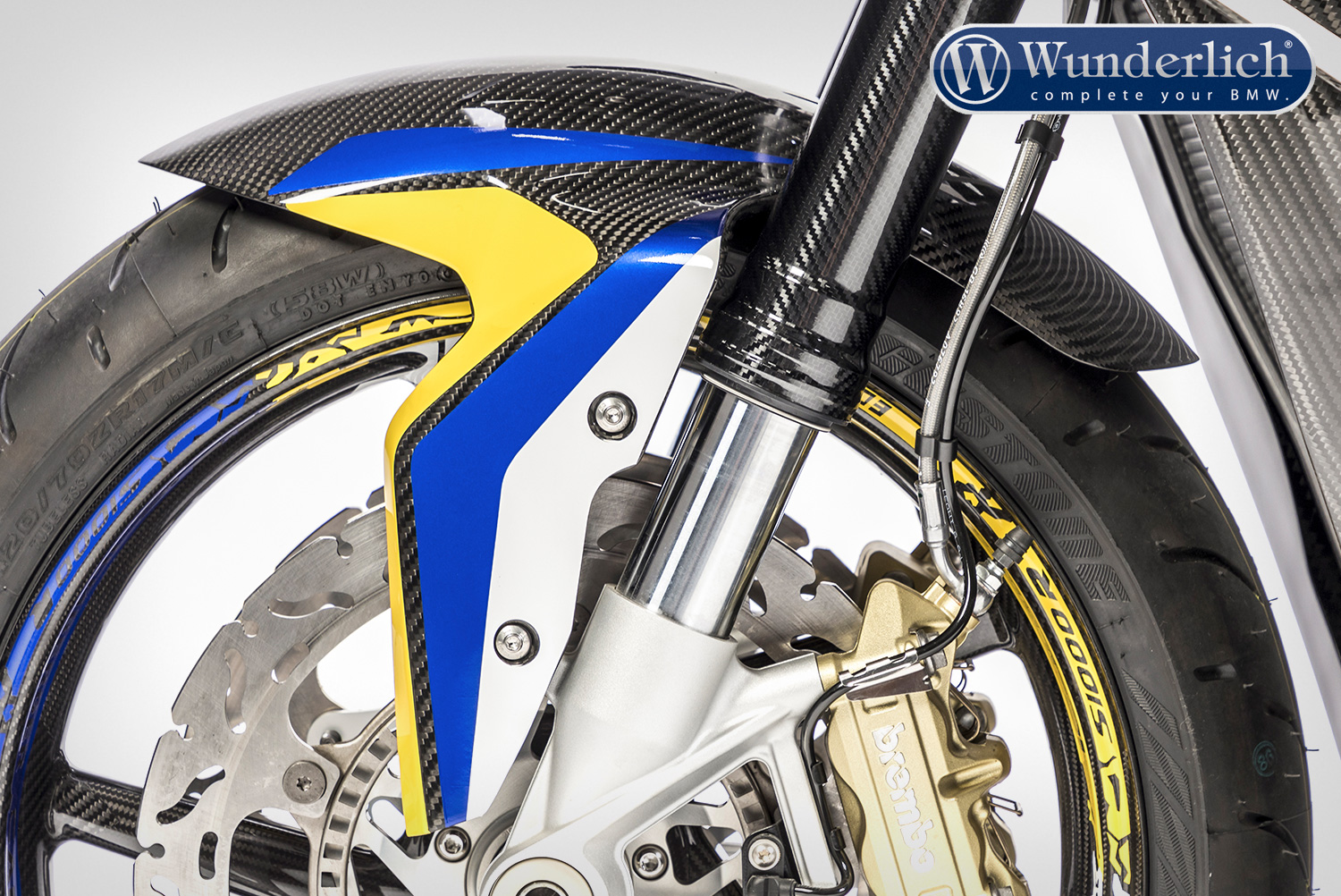 Front carbon mudguard