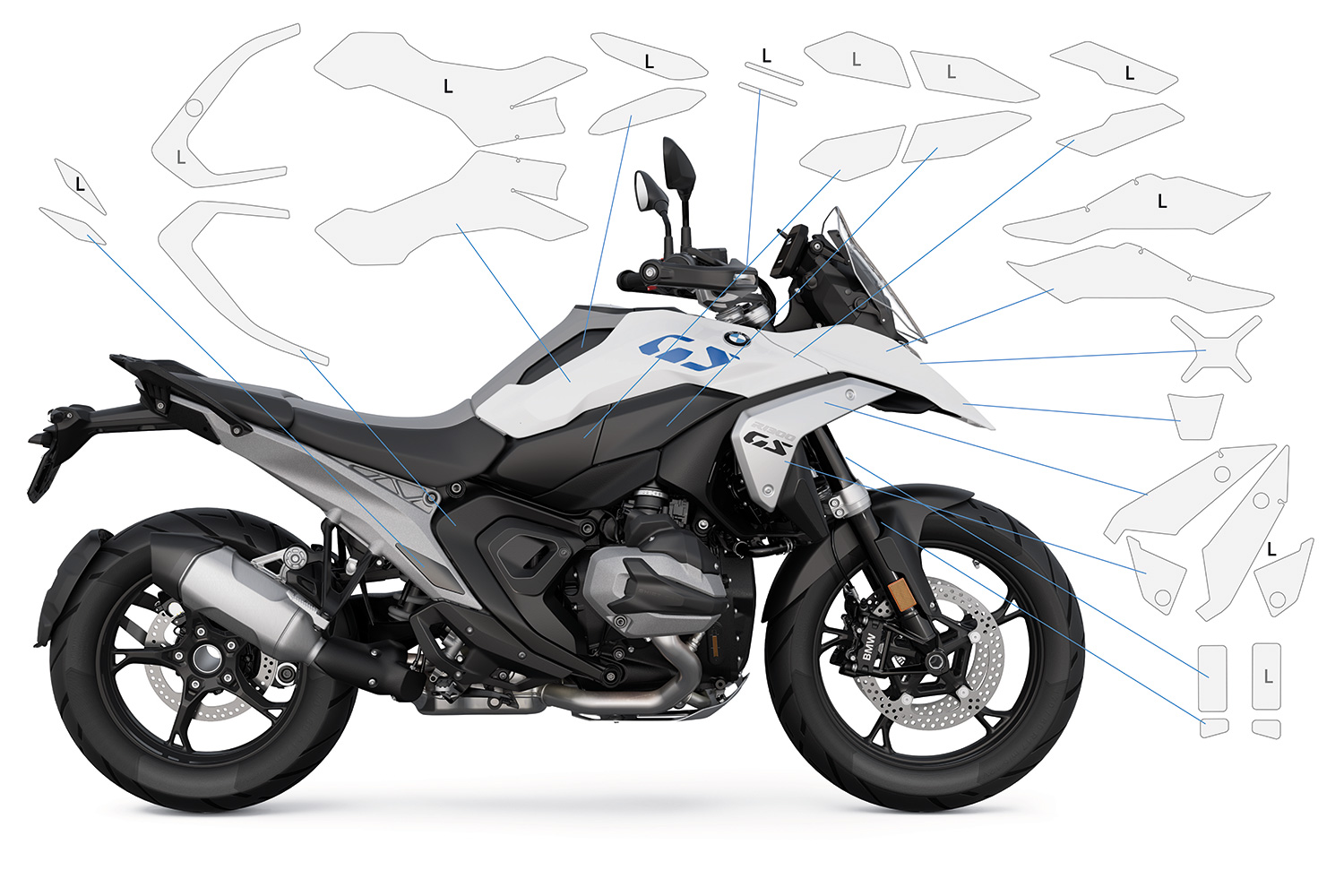 Lackschutzfolien Komplett-Set PremiumShield R 1300 GS | Wunderlich